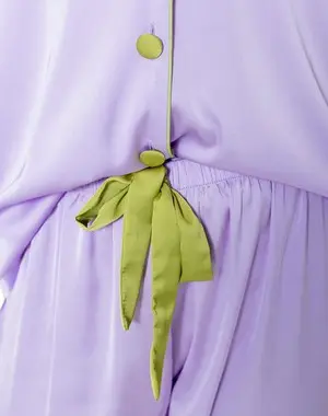 SUNSHINE SOCIETY Silky Pj Pant Set