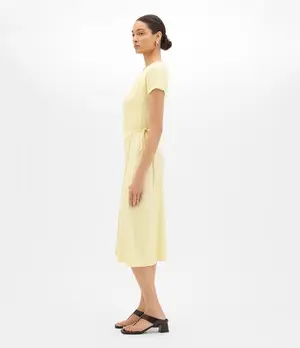 Another Tomorrow Fluid Wrap Dress