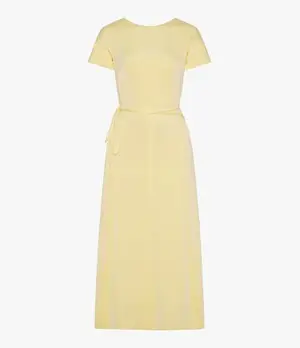 Another Tomorrow Fluid Wrap Dress