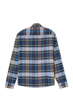 Robert Talbott Bradley Luxe Flannel Plaid Shirt Jacket
