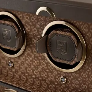 Wolf Earth 8 Piece Watch Winder - Coffee