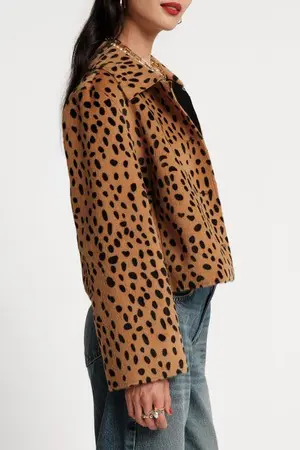 FRANCES VALENTINE Cosette Jacket Cheetah