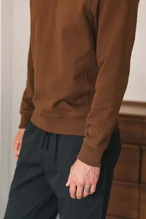 Bridge & Burn Hayden Recycled Crewneck Sweatshirt - Cumin