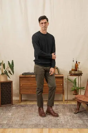 Bridge & Burn Calder Recycled Cotton Blend Sweater - Midnight