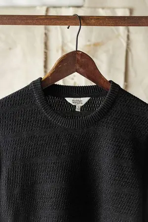 Bridge & Burn Calder Recycled Cotton Blend Sweater - Midnight