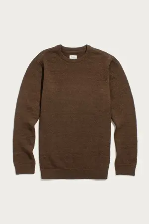 Bridge & Burn Calder Recycled Cotton Blend Sweater Walnut