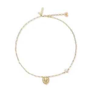 Lele Sadoughi Leo Zodiac Necklace