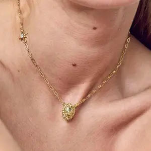 Lele Sadoughi Leo Zodiac Necklace