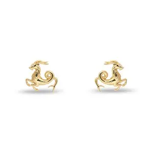 Lele Sadoughi Capricorn Zodiac Stud Earrings - Gold