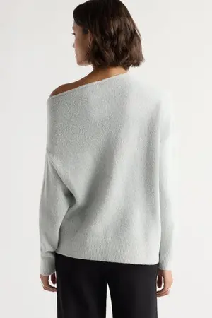 Modern Citizen Iris Off-shoulder Sweater - Grey