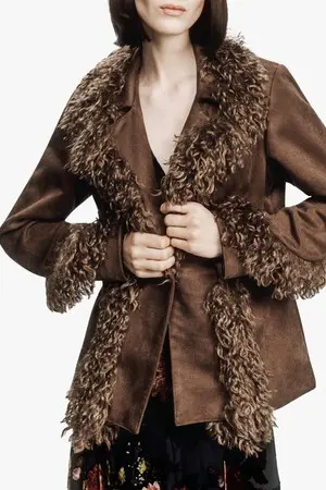 Anna Sui Faux Suede Jacket