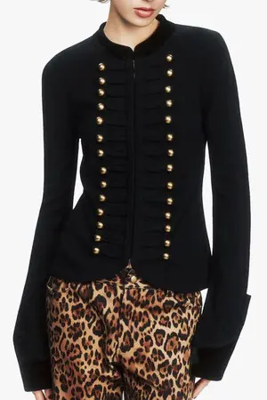 Anna Sui Military Cardigan Jacket