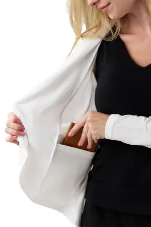UV SKINZ Long Sleeve Cascade Sun Layer - White