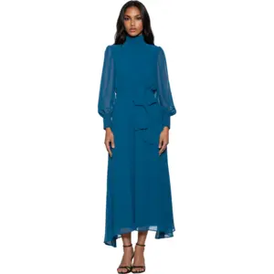 ALEXIA ADMOR Thiago Blouson Sleeves Dress - Teal