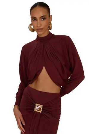 PatBO Helo Jersey Long Skirt