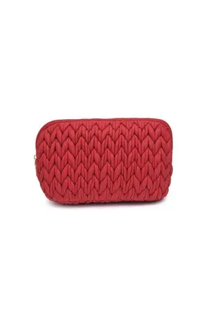 URBAN ESSENTIALS Celisse Cosmetic & Travel Organizer Dome Pouch - Red