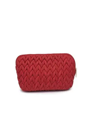 URBAN ESSENTIALS Celisse Cosmetic & Travel Organizer Dome Pouch - Red