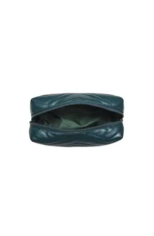 URBAN ESSENTIALS Chic Stitch Cosmetic & Travel Organizer Pouch - Emerald