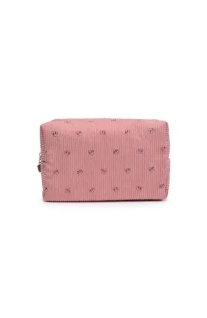 URBAN ESSENTIALS Cozy Crushcorduroy Cosmetic & Travel Organizer Pouch - Blush
