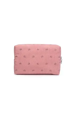 URBAN ESSENTIALS Cozy Crushcorduroy Cosmetic & Travel Organizer Pouch - Blush