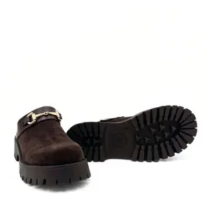 AMIE RAFA Davos Horsebit Platform Clogs