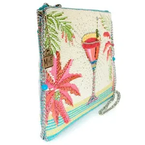 MARY FRANCES ACCESSORIES Palm Paradise Crossbody Handbag