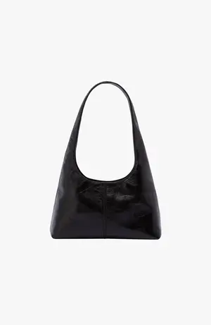 LEMIZ Dani Leather Hobo Bag - Black