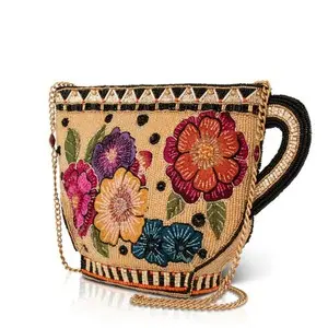 MARY FRANCES ACCESSORIES Tea Party Crossbody Handbag