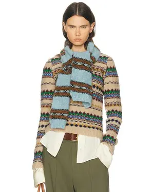 Dries Van Noten Team Scarf - Light Blue