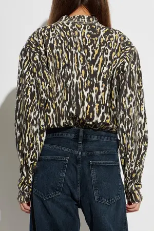 WILLY CHAVARRIA Patterned Long-sleeved Bodysuit