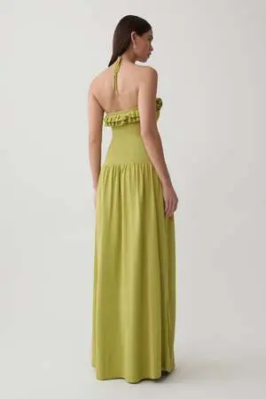 Meshki Tayler Ruffle Knit Maxi Dress