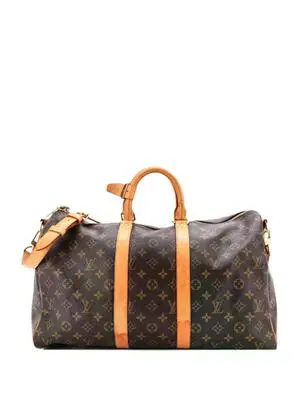 LOUIS VUITTON Keepall Bandouliere Bag Monogram Canvas 45 Travel Bag - Brown