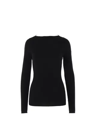 Rick Owens Ribbed Knit Top - Black