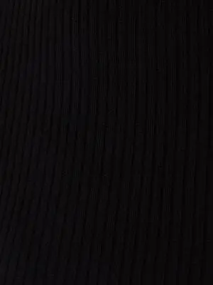 Rick Owens Ribbed Knit Top - Black