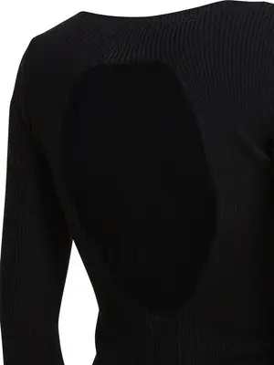 Rick Owens Ribbed Knit Top - Black