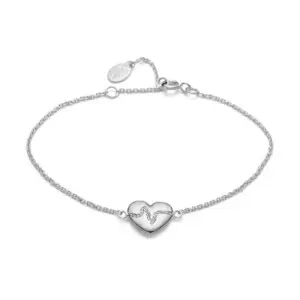 WITH LOVE DARLING Heartbeat Bracelet Sterling