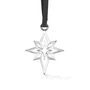 DOWER & HALL Guiding Star Christmas Decoration Pewter - Silver