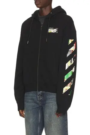 Off-White Industrial Arrow Regular Zip Hoodie