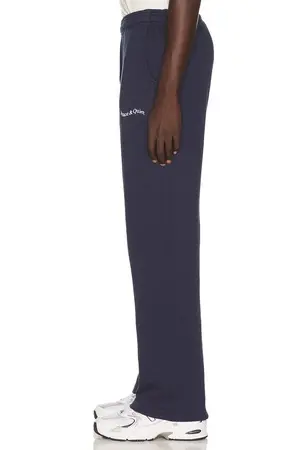 MUSEUM OF PEACE & QUIET Stencil Sweatpants In Blue