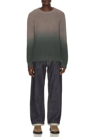 MUSEUM OF PEACE & QUIET Wordmark Knit Sweater In Green - Pine