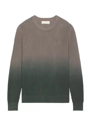 MUSEUM OF PEACE & QUIET Wordmark Knit Sweater In Green - Pine