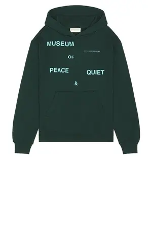 MUSEUM OF PEACE & QUIET Publishing Dept Hoodie In Green