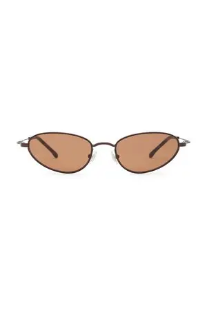 DIESEL® Oval Sunglasses In Black - Brown