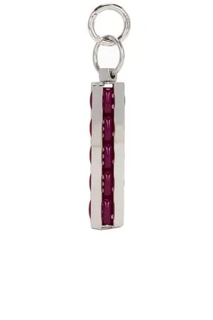 LEMAIRE Yams Bag Charm In Metallic - Silver