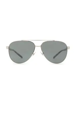 DIESEL® Aviator Sunglasses In Metallic - Silver
