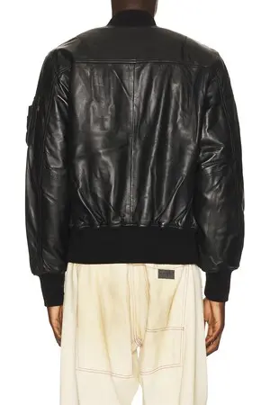 Alpha Industries Ma-1 Heritage Fit Leather Flight Jacket