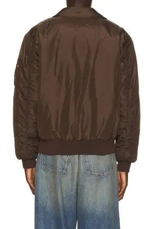 Alpha Industries Cwu 45/p Relaxed Fit Flight Jacket In Brown