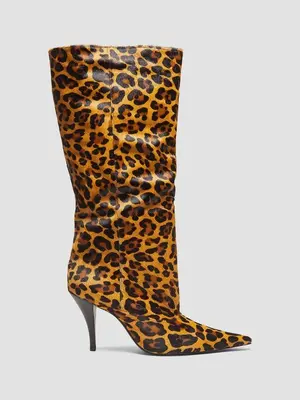 Schutz Rudy Printed Calf Hair Boots