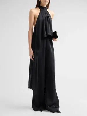 Ramy Brook Clarice Ruffled Halterneck Jumpsuit