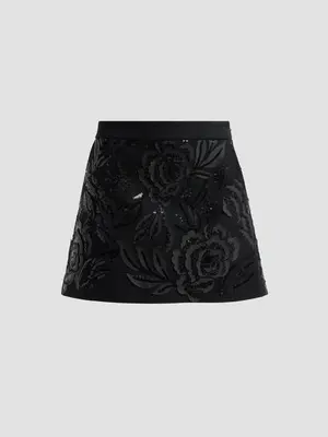 Ramy Brook Mellie Embellished A-line Mini Skirt